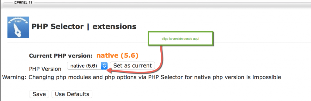 Cambiar la versión de PHP desde cPanel | Gospel iDEA