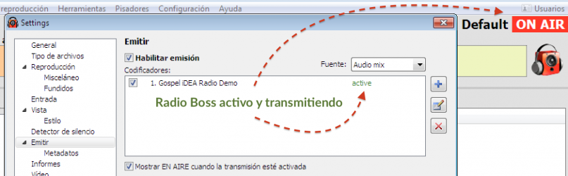 Configurar RadioBoss para transmitir radio online | Gospel iDEA